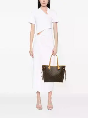 LOUIS VUITTON Monogram Neverfull Mm Tote Bag - Brown
