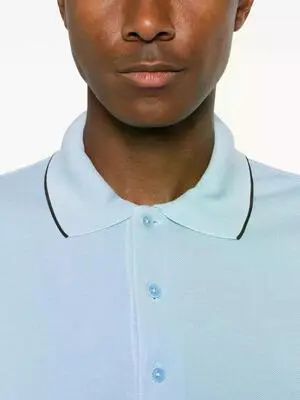 TOM FORD Contrast-trim Polo Shirt - Blue