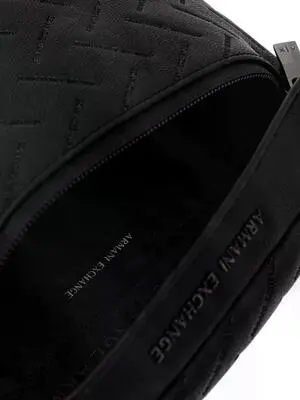 Armani Exchange Logo-embossed Quilted Belt Bag