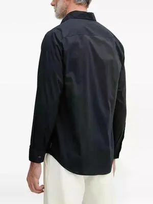 Armani Exchange Logo-embroidered Long-sleeved Shirt