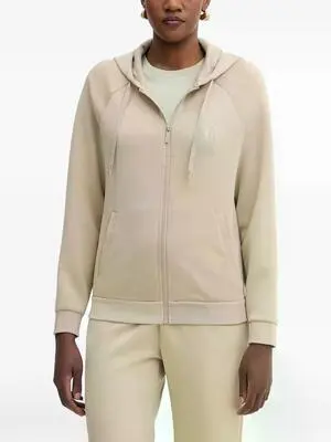 Armani Exchange Rhinestone Logo Zip-up Hoodie