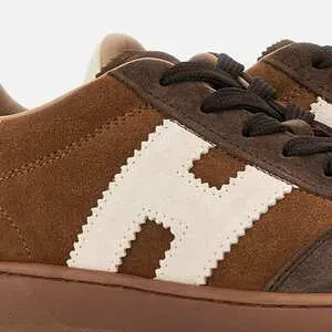 Hogan Sneakers With Signature 'h' Detail - Brown