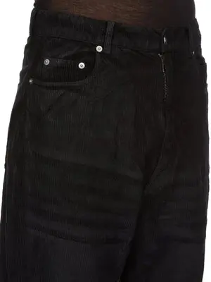 Rick Owens High-waisted Boot-cut Trousers - Black