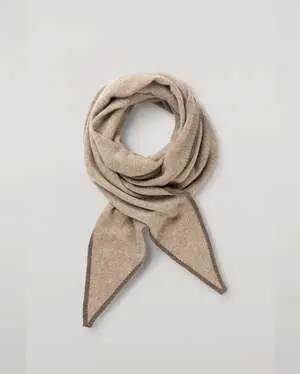 Johnstons Of Elgin Ethel Cashmere Diamond Scarf - Brown