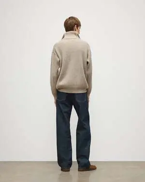 Johnstons Of Elgin Kinnaird Half Zip Donegal Cashmere Jumper