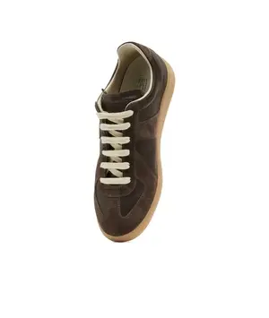 MAISON MARGIELA Replica Sneakers In Nappa Leather And Suede - Brown