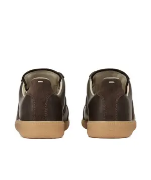 MAISON MARGIELA Replica Sneakers In Nappa Leather And Suede - Brown