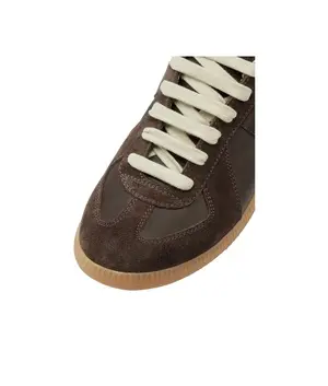 MAISON MARGIELA Replica Sneakers In Nappa Leather And Suede - Brown