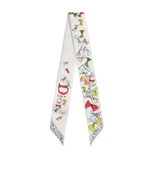 Dior Dioriviera Bows Mitzah Scarf - White