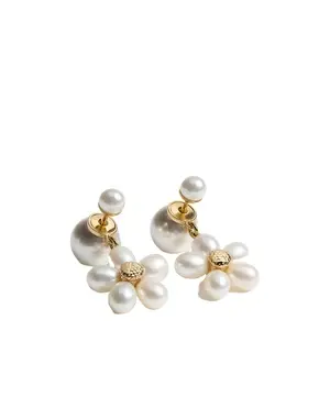 Dior Riviera Tribales" Earrings With Pearl Embellishments