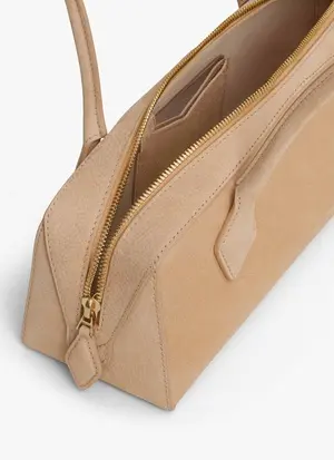 Alaïa Le Teckel Medium Shoulder Bag - Desert