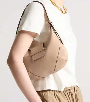 JIMMY CHOO Bar Lambskin Shoulder Bag - Brown