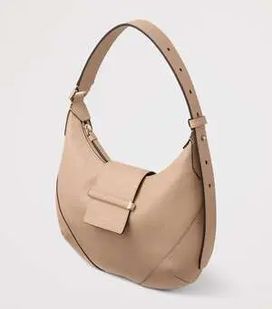 JIMMY CHOO Bar Lambskin Shoulder Bag - Brown