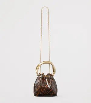 JIMMY CHOO Bon Bon Tortoiseshell Top-handle Bag