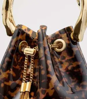 JIMMY CHOO Bon Bon Tortoiseshell Top-handle Bag