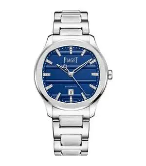 PIAGET Stainless Steel And Diamond Polo Date Watch - Silver