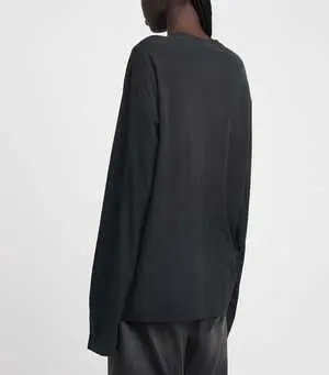 Acne Studios Long Sleeve Logo T-shirt - Black