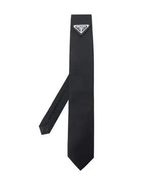 Prada Triangle Logo Neck Tie