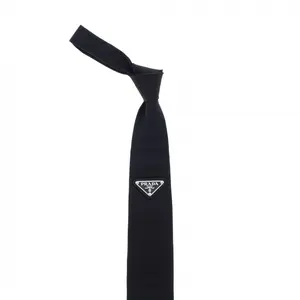 Prada Triangle Logo Neck Tie