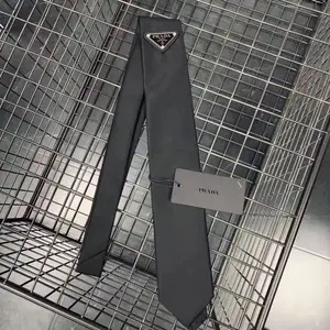 Prada Triangle Logo Neck Tie