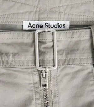 Acne Studios Belted Wide-leg Trousers - Beige