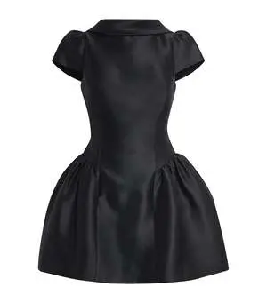 SELF-PORTRAIT Taffeta Corset Mini Dress