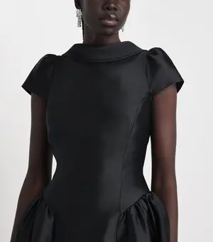 SELF-PORTRAIT Taffeta Corset Mini Dress