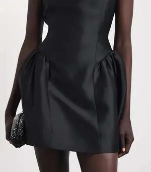 SELF-PORTRAIT Taffeta Corset Mini Dress