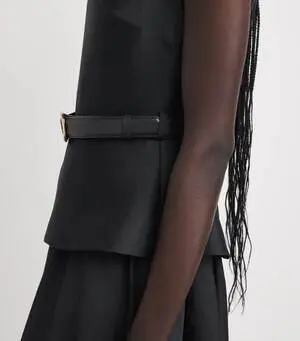 SELF-PORTRAIT Lace Trim Midi Dress