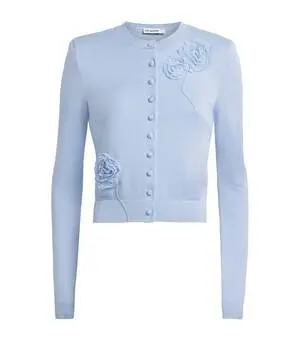 SELF-PORTRAIT Lace Floral Embroidered Cardigan