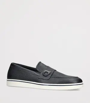 FERRAGAMO Tancredi Loafers - Navy