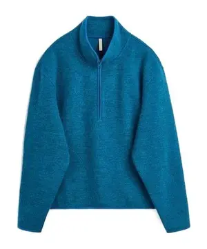 SUNFLOWER Half-zip Hoodie With High Neck