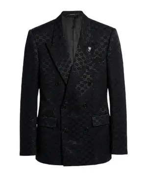Gucci Gg Light Faille Double-breasted Jacket