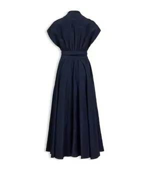 Alaïa Gathered Midi Dress