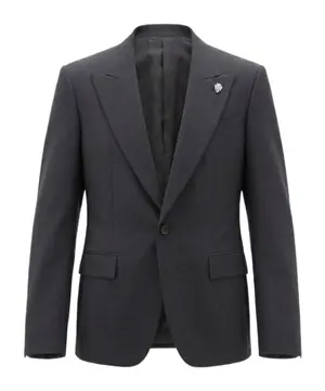 Gucci Wool Single-breasted Jacket - Black