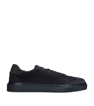 BORN OUTSIDE Suede Vibes Lace Up Sneakers - Navy
