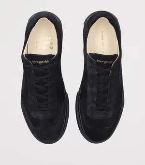 BORN OUTSIDE Suede Vibes Lace Up Sneakers - Navy