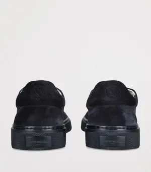 BORN OUTSIDE Suede Vibes Lace Up Sneakers - Navy