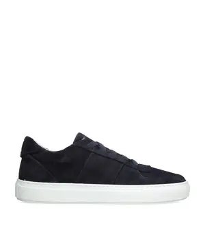 BORN OUTSIDE Suede Tono Lace-up Sneakers - Navy