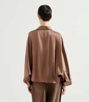 Brunello Cucinelli Silk-blend Shirt
