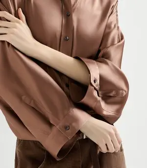 Brunello Cucinelli Silk-blend Shirt