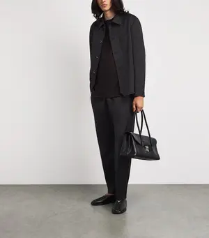 Barena Venezia Virgin Wool Drawstring Trousers - Black