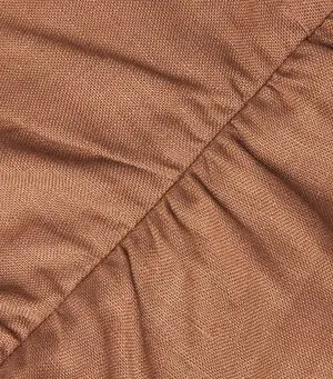 SIR. Linen Tommy Midi Dress - Brown