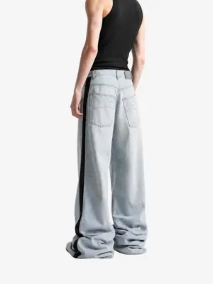Balenciaga Logo-print Baggy Jeans