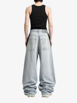 Balenciaga Logo-print Baggy Jeans