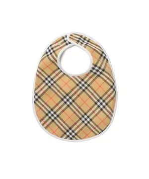 Burberry Check Cotton Three-piece Bib Set