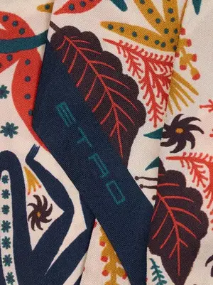 Etro X Tabby Booth Silk Twill Paisleyina With Placed Print - Multicolor