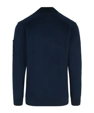 C.P. COMPANY Felted Half Button Jumper