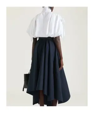 Givenchy Cropped Poplin Shirt With Ruched Details