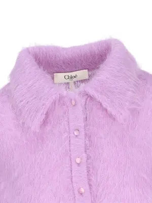 Chloé Knitted Polo Neck Top